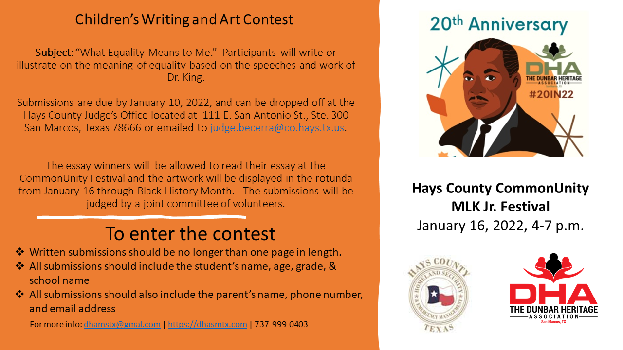 Children’s Writing & Art Contest | Dunbar Heritage Association