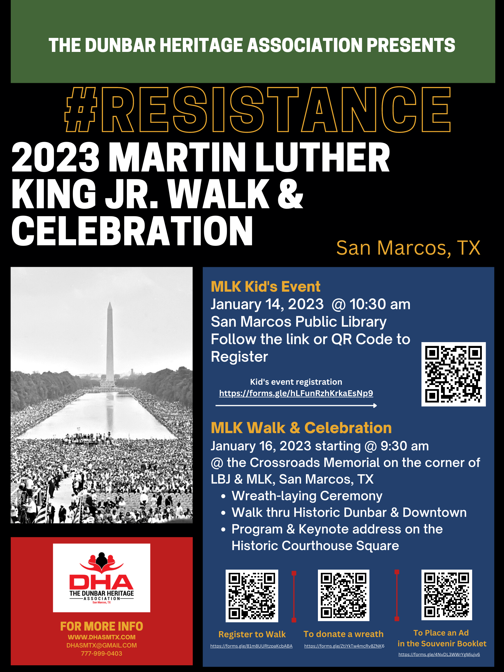 21st Annual DHA Martin Luther King Jr. Freedom Walk & Celebration ...