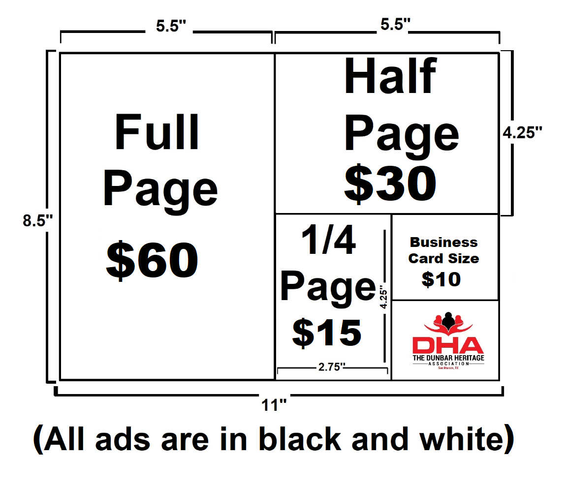 Souvenir Booklet/Ad Spaces | Dunbar Heritage Association